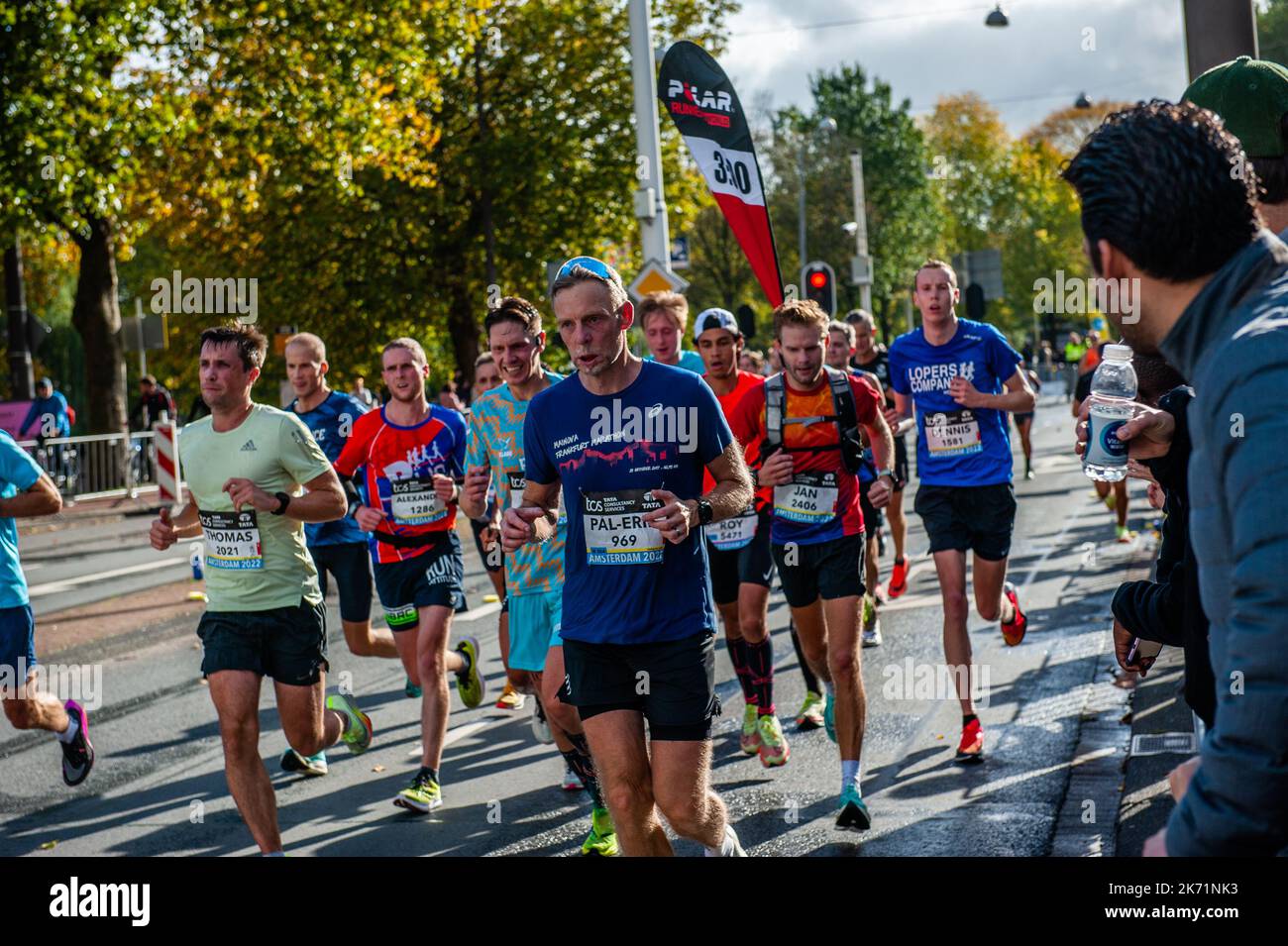 Some of the participants running the last kilometers are seen very ...