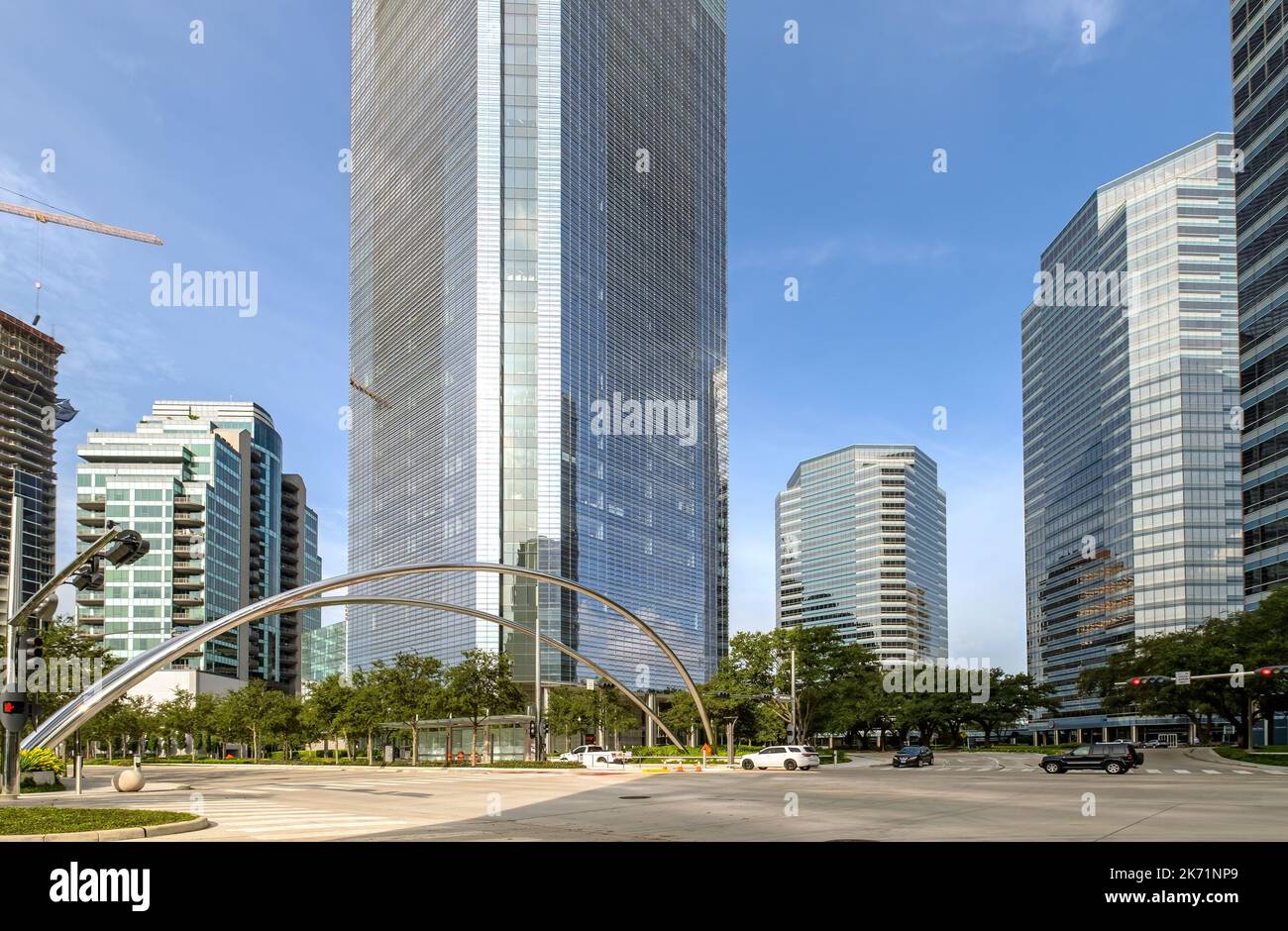 Downtown Huston architecture and neighborhood State of Texas Stock ...
