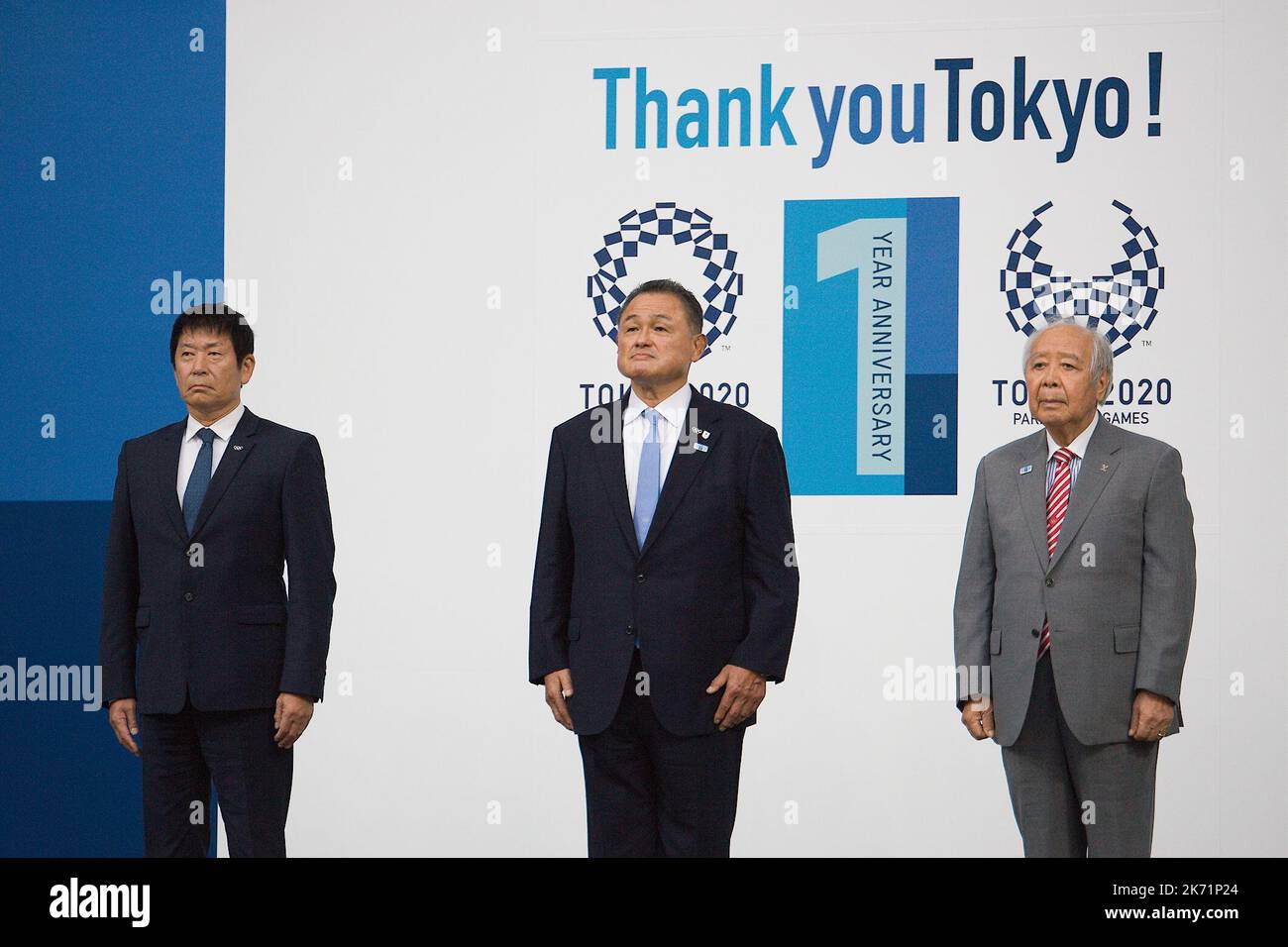 Tokyo, Japan. 16th Oct, 2022. (L-R) IOC Members Morinari Watanabe, Yasuhiro Yamashita, Chiharu ...