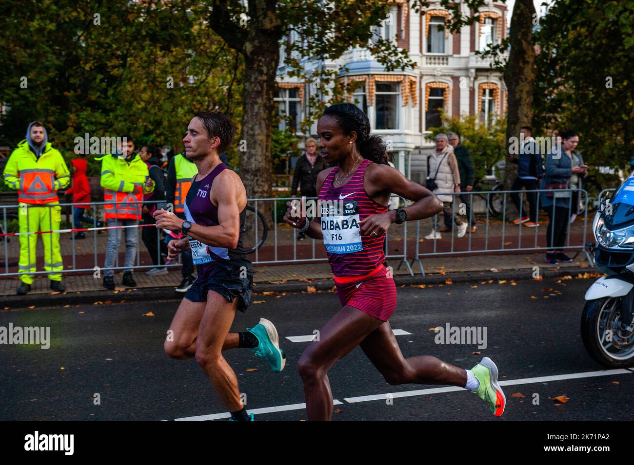 Ethiopian athlete Genzebe Dibaba seen running. More than 18,000 ...