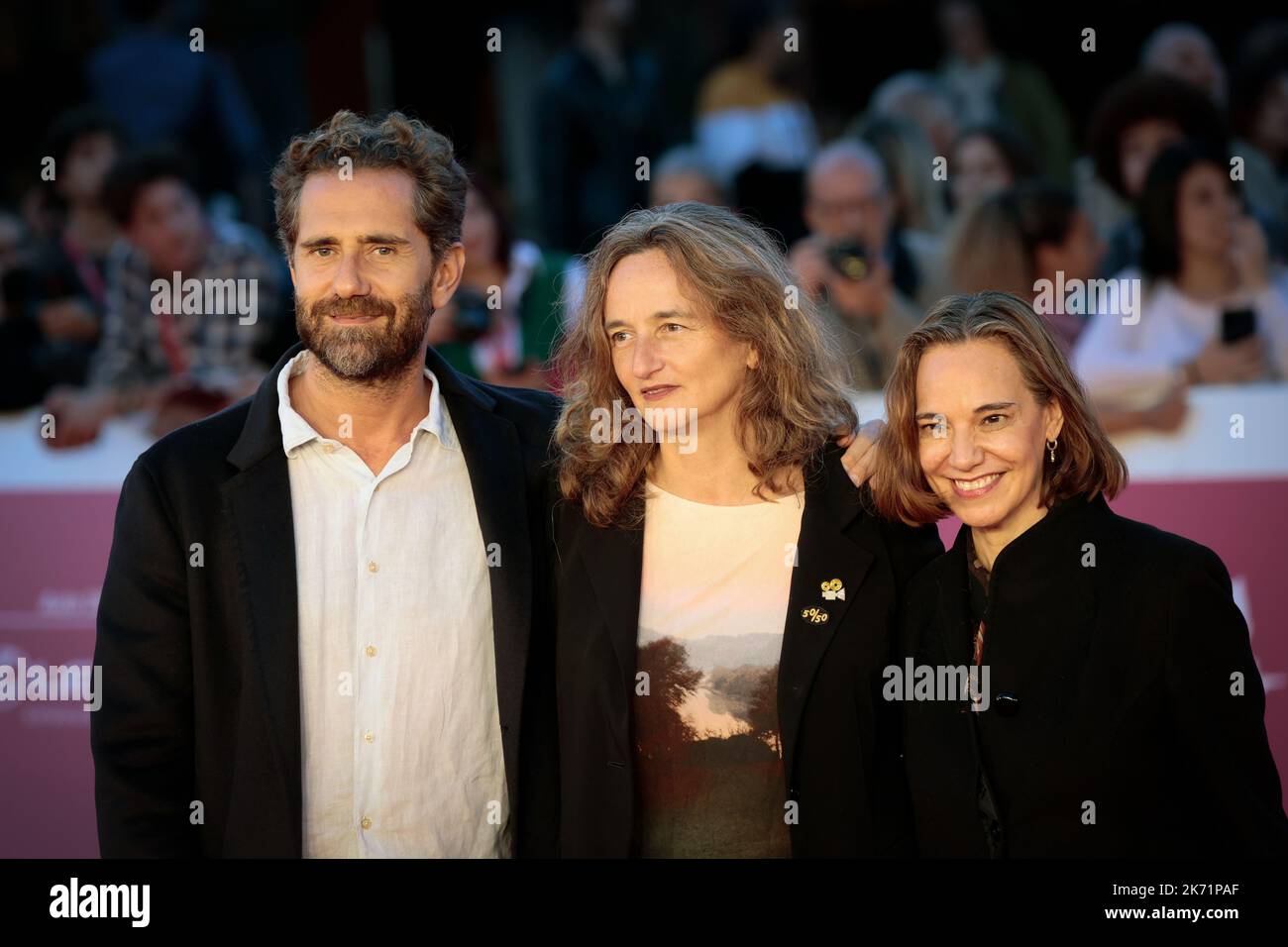 Rome, RM, Italy. 13th Oct, 2022. Roberto De Paolis, Julie Bertuccelli ...