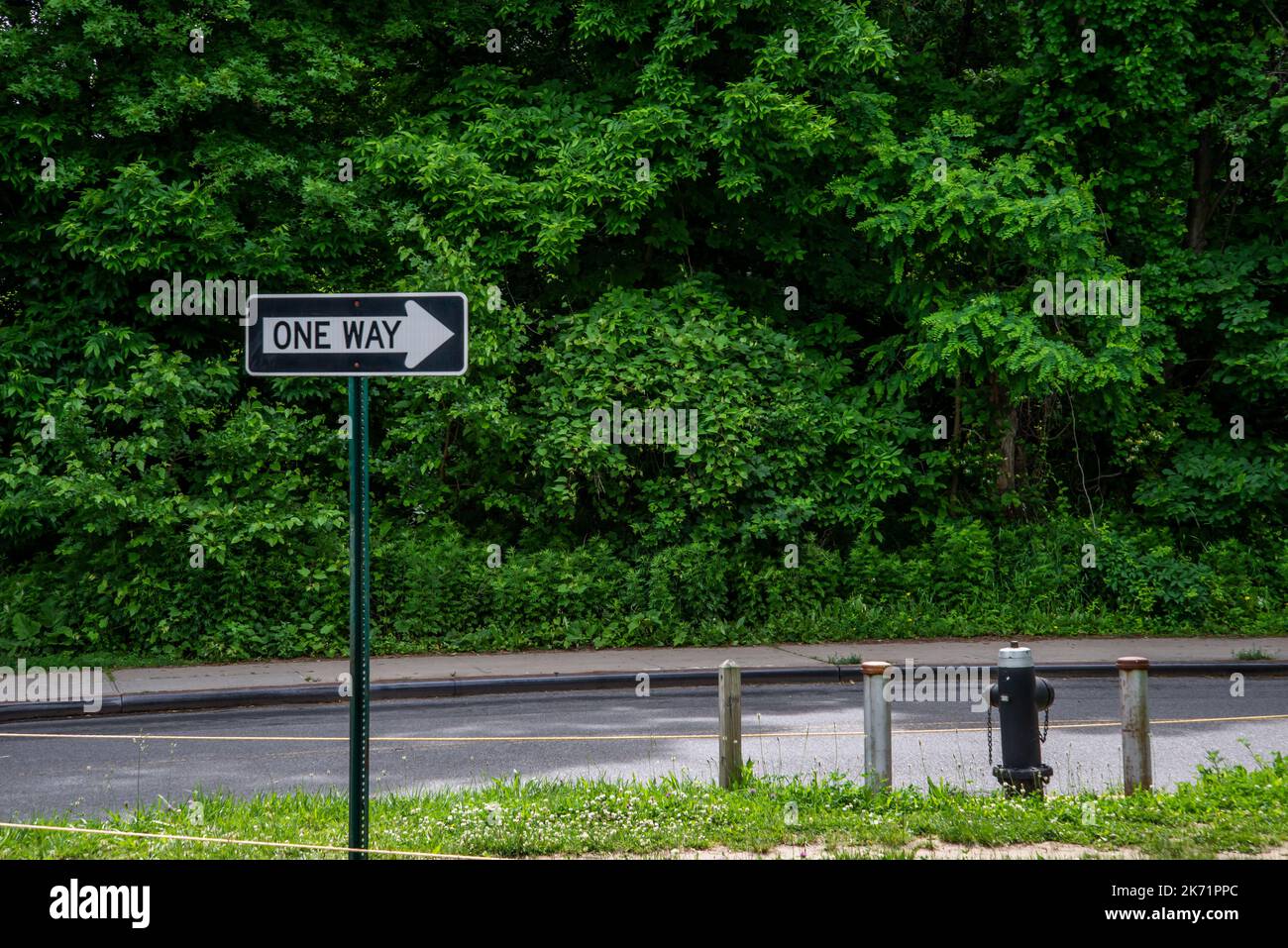 One way sign opposite way hi-res stock photography and images - Alamy