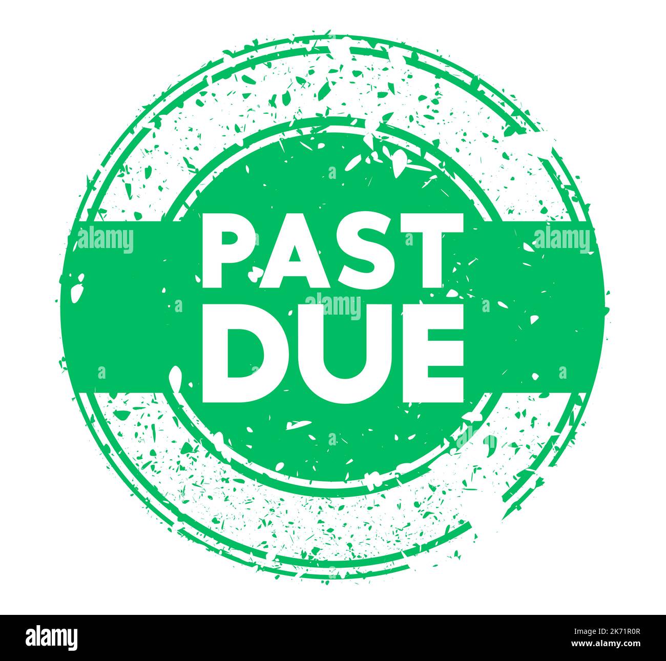 Simple vintage rubber stamp with Past Due text Stock Vector Image & Art ...