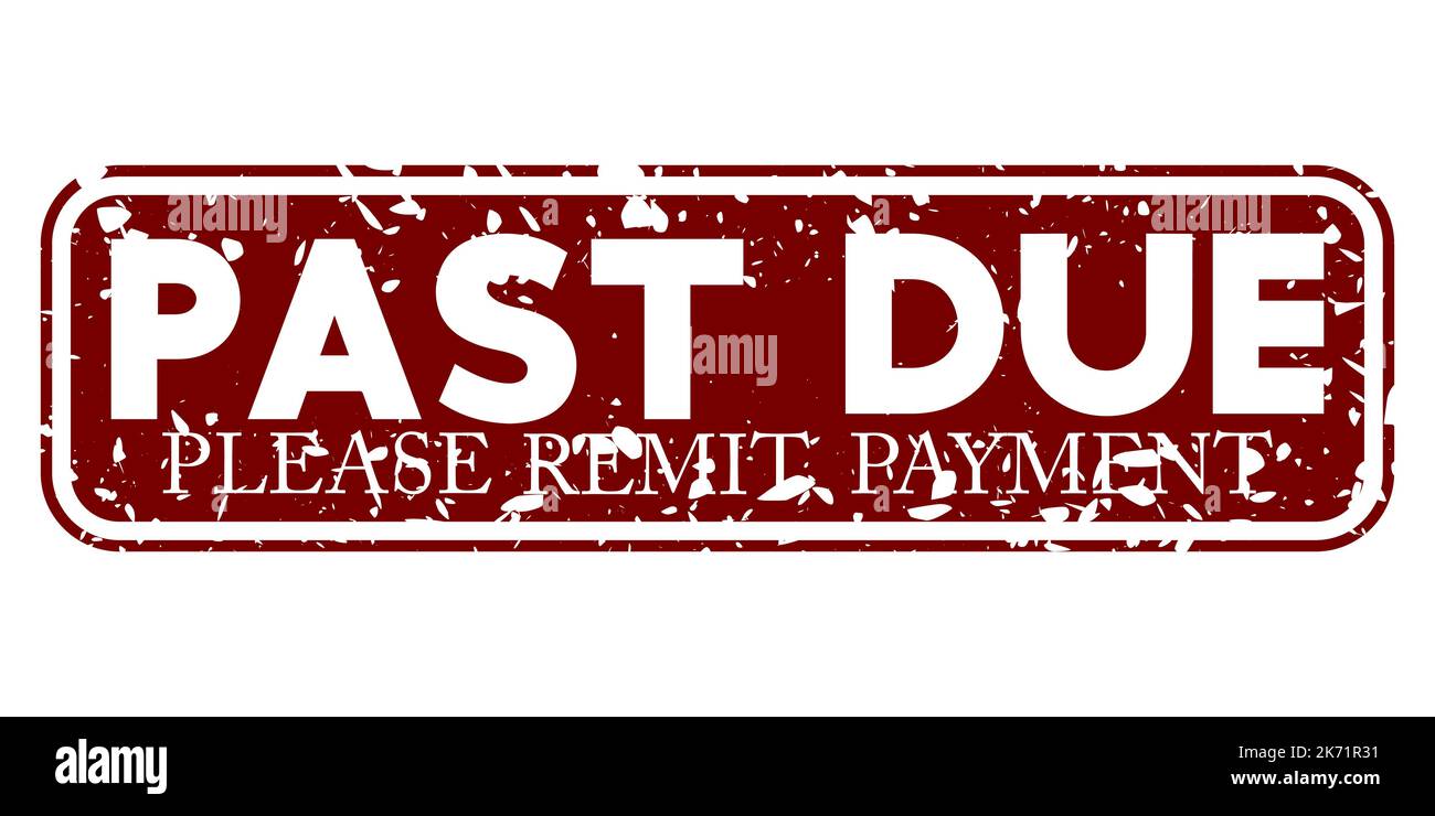 Simple vintage rubber stamp with Past Due text Stock Vector Image & Art ...