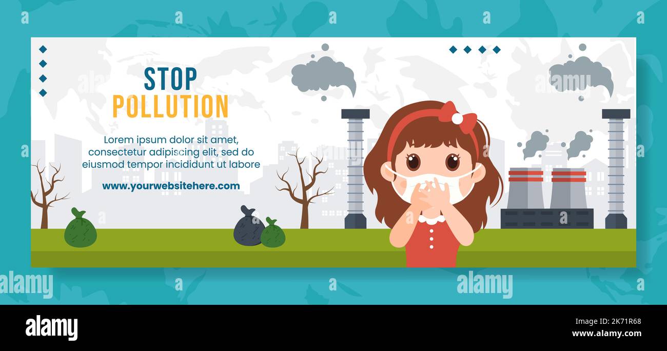 National Pollution Prevention Day Cover Flat Cartoon Hand Drawn ...