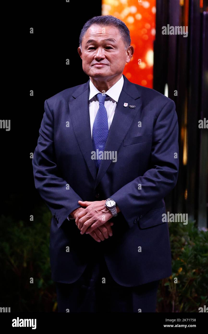 Tokyo, Japan. 15th Oct, 2022. JOC President Yasuhiro Yamashita attends ...