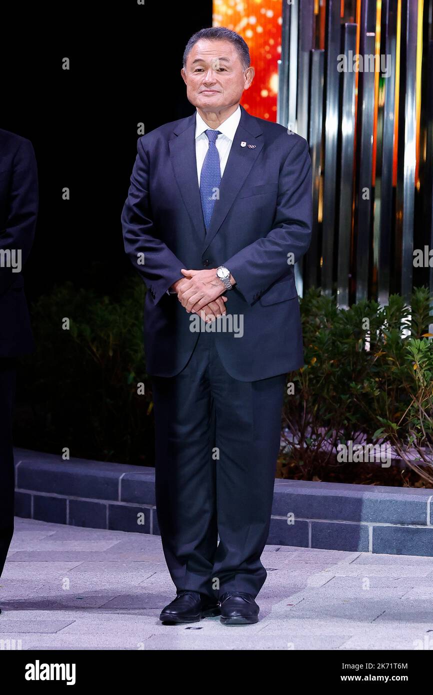 Tokyo, Japan. 15th Oct, 2022. JOC President Yasuhiro Yamashita attends ...