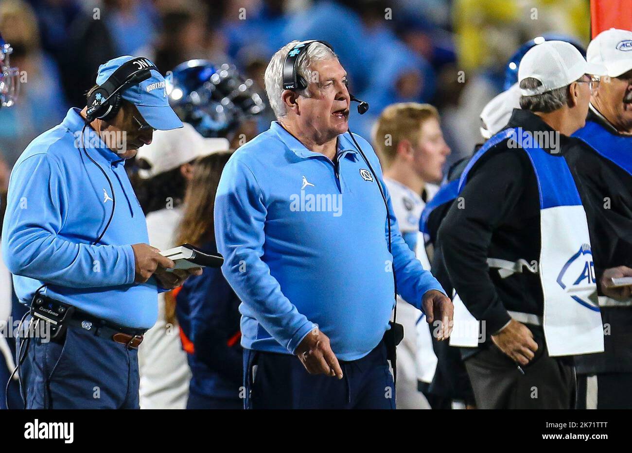 October 15, 2022: Mack Brown head football coach of North Carolina ...