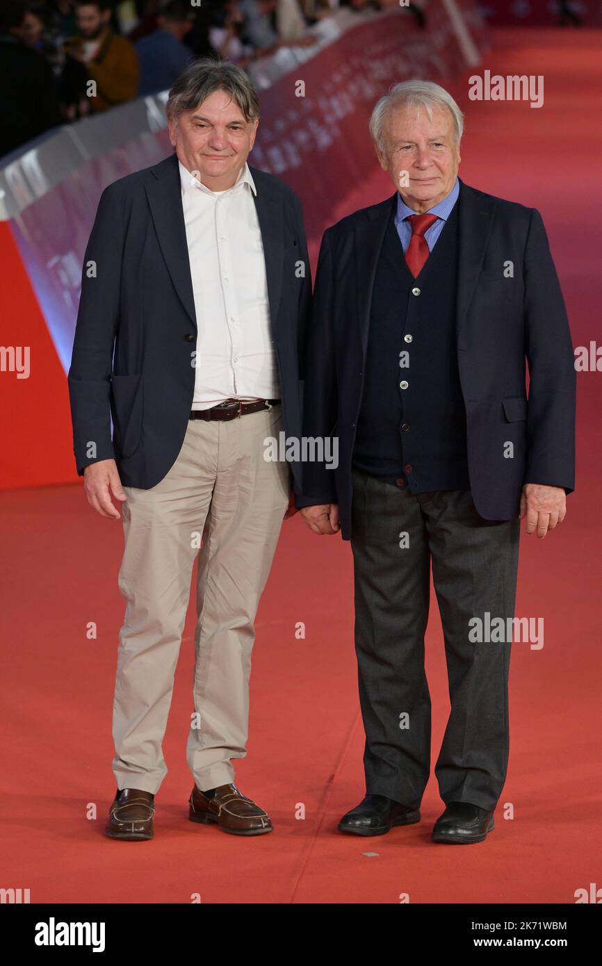 Matteo Principe (l) and Sebastiano Grasso (r) attend the red carpet of ...