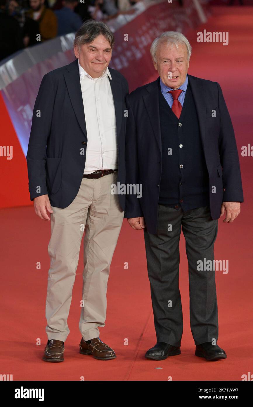 Matteo Principe (l) and Sebastiano Grasso (r) attend the red carpet of ...