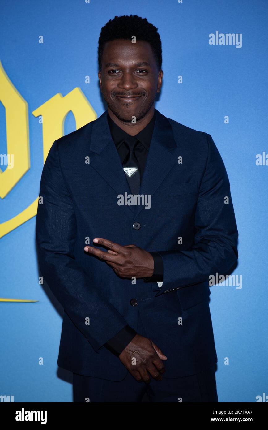 Leslie Odom Jr attends the "Glass Onion: A Knives Out Mystery" European ...