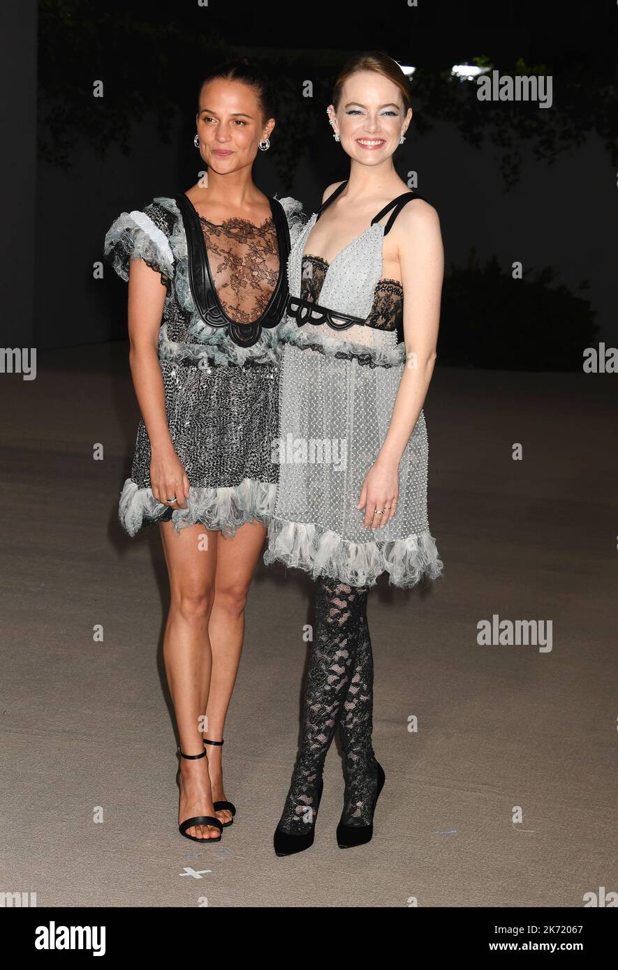 Los Angeles, Ca. 15th Oct, 2022. (L-R) Alicia Vikander and Emma Stone ...
