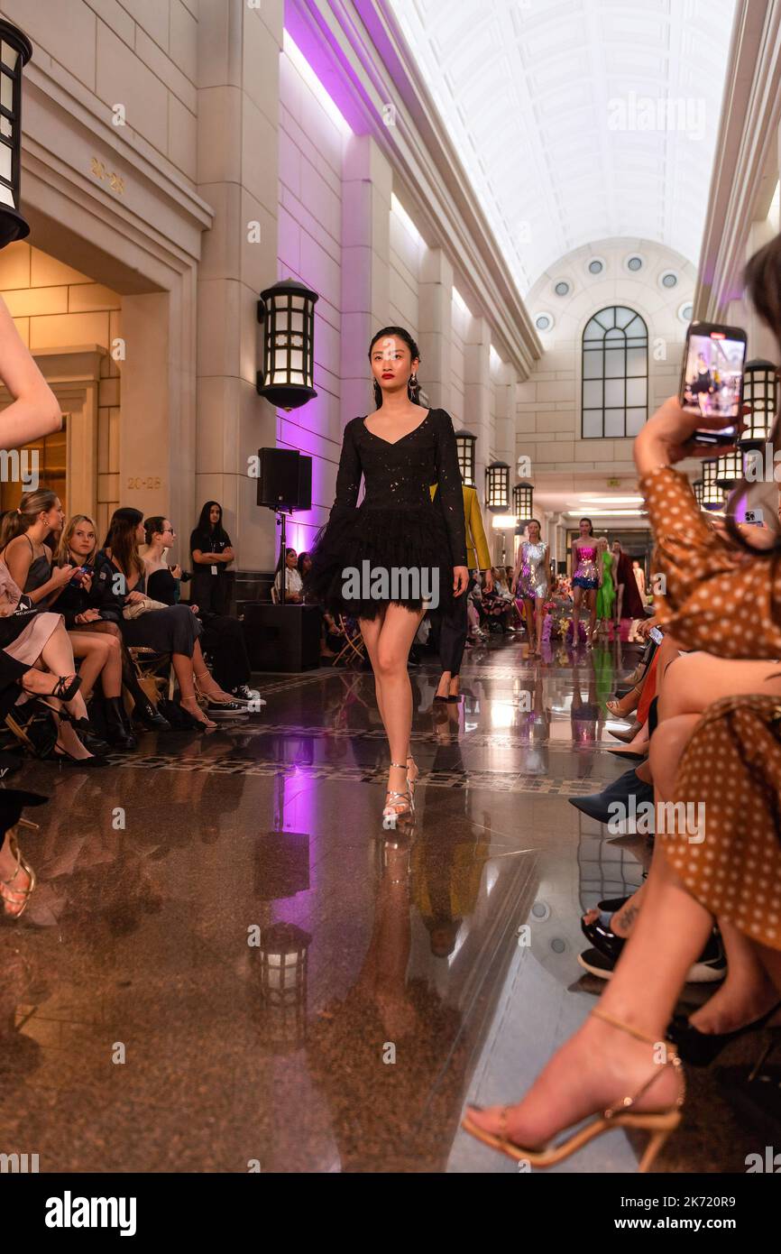 Melbourne, Australia. 16th Oct, 2022. A model wearing an outfit by ...