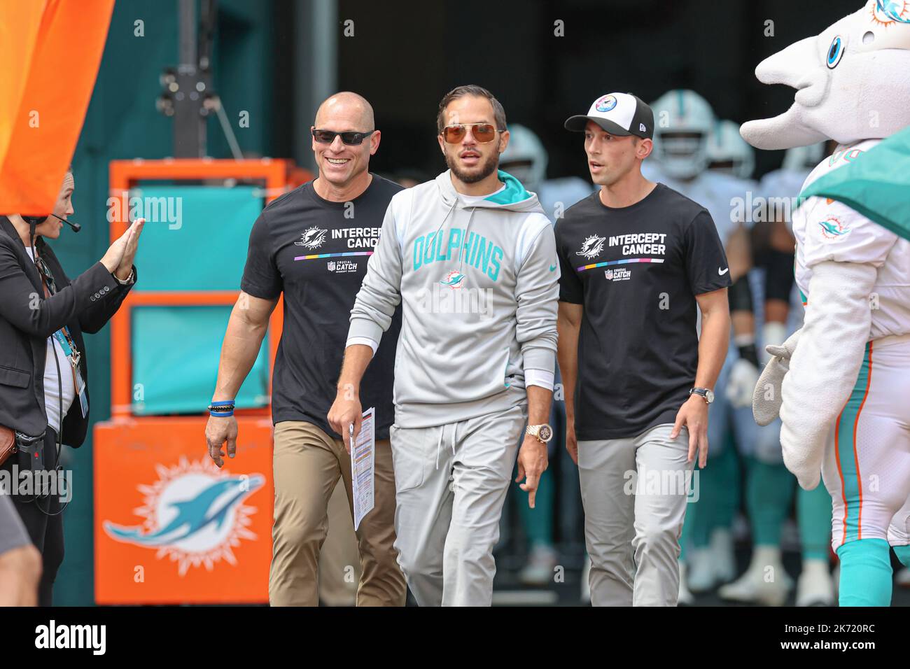 Sunday, October 16, 2022; Miami Gardens, FL USA; Miami Dolphins head coach Mike McDaniel takes ...