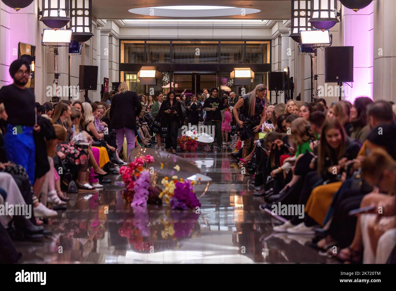 Melbourne, Australia. 16th Oct, 2022. The fashion loving public head ...