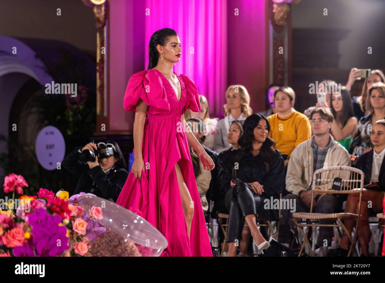 Melbourne, Australia. 16th Oct, 2022. A model wearing an outfit by ...