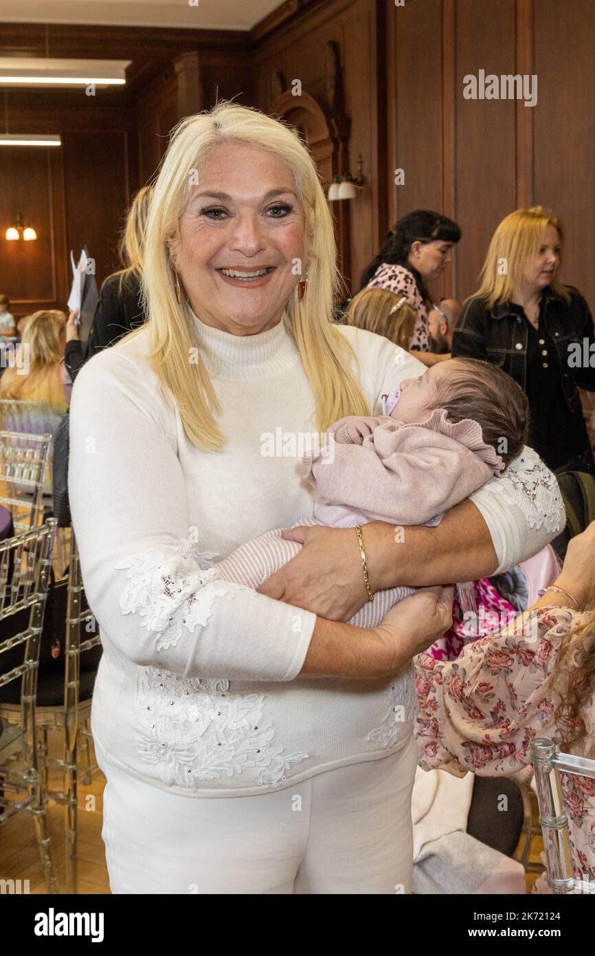 Vanessa Feltz with her grand daughter attend the Sky Dancers toy launch ...