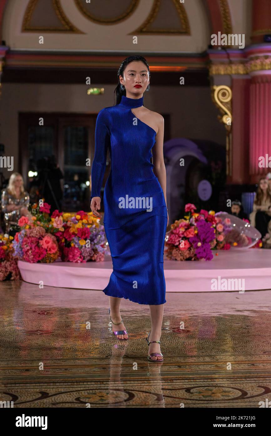 A model wearing an outfit by designer LíID…E walks the runway during ...
