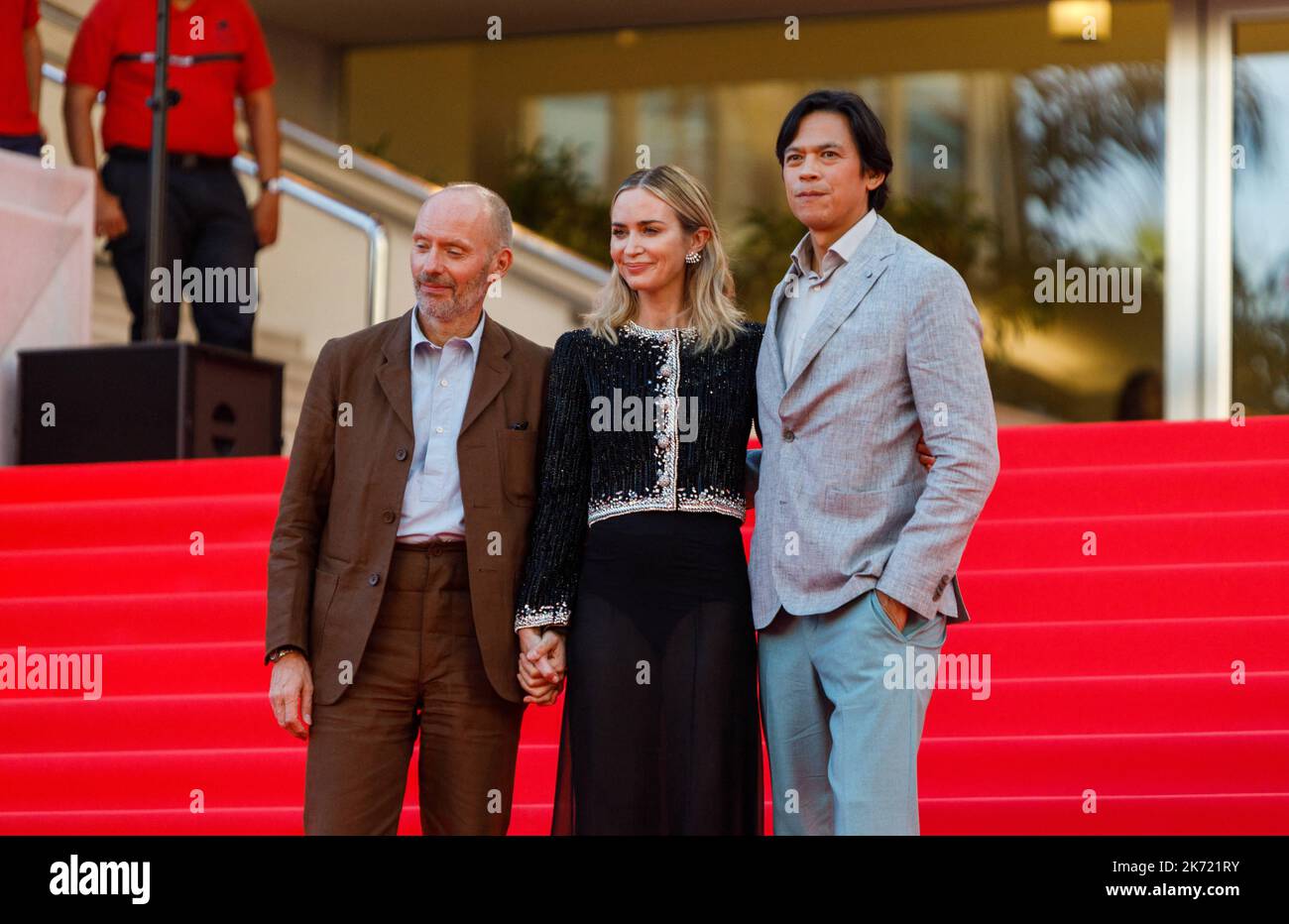 Emily Blunt, Chaske Spencer and Hugo Blick attending The English ...