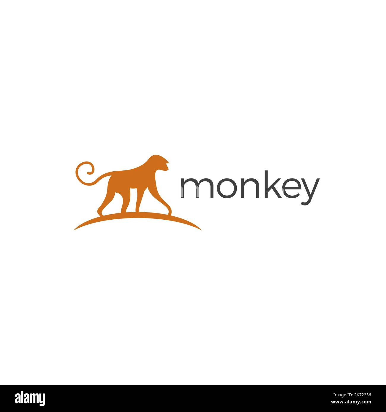 Monkey Logo, Animal Logo Design, Monkey Icon Stock Vector Image & Art ...