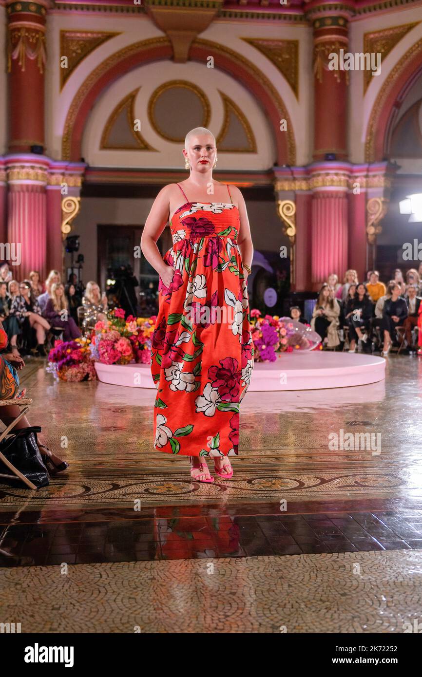 Melbourne, Australia. 16th Oct, 2022. A model wearing an outfit by ...