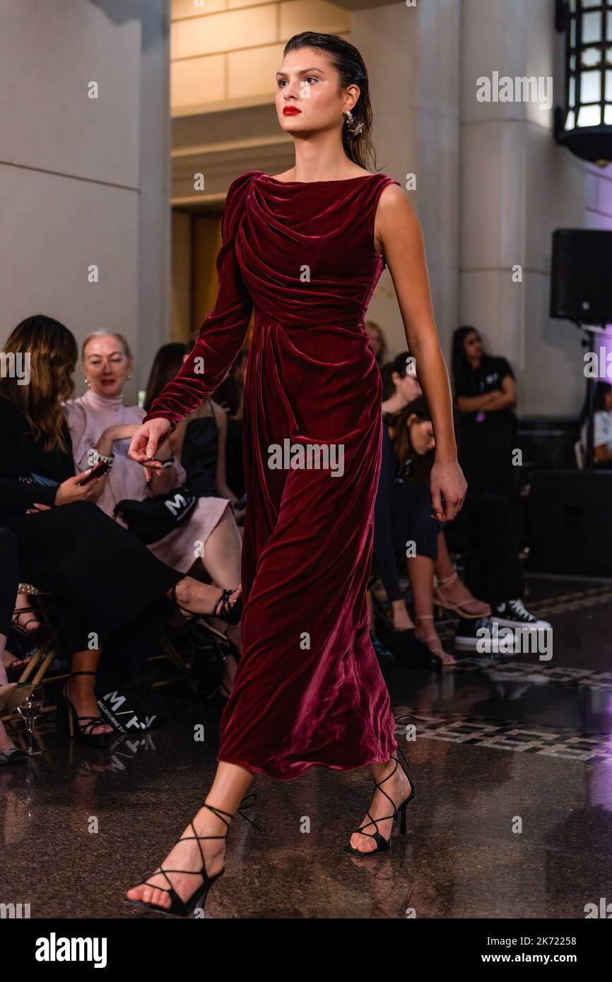 Melbourne, Australia. 16th Oct, 2022. A model wearing an outfit by ...