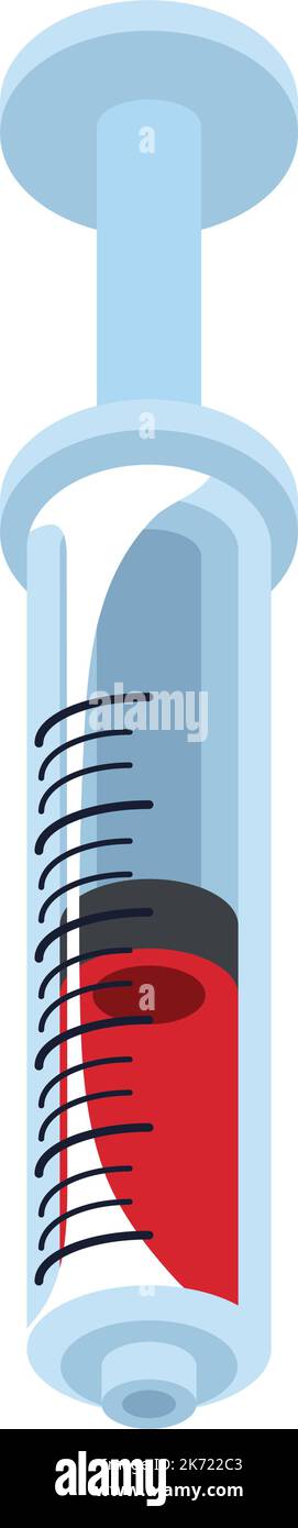 medical syringe with blood Stock Vector Image & Art - Alamy