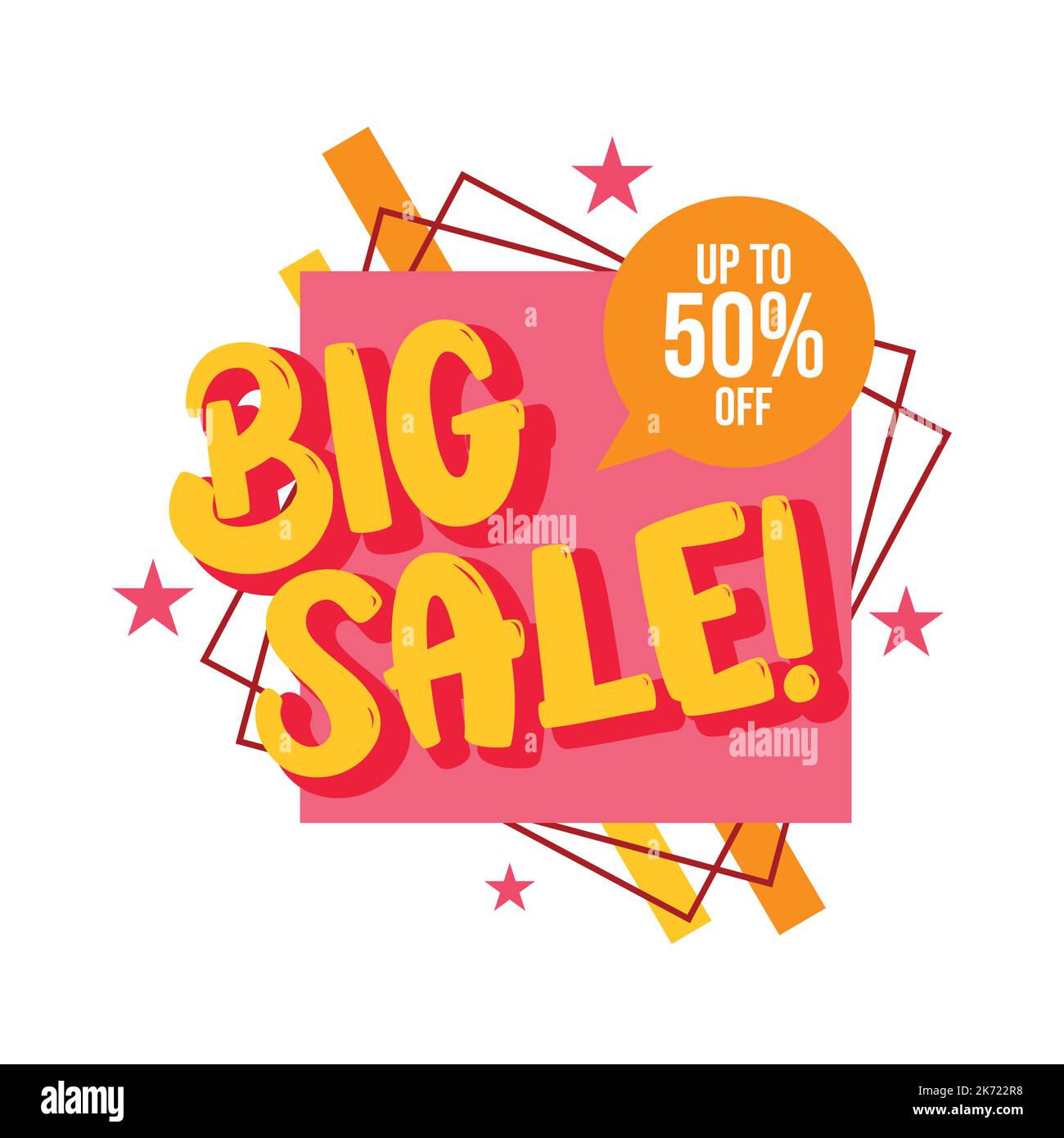 Sale banner template design, Big sale special offer. Vector illustration Stock Vector Image ...