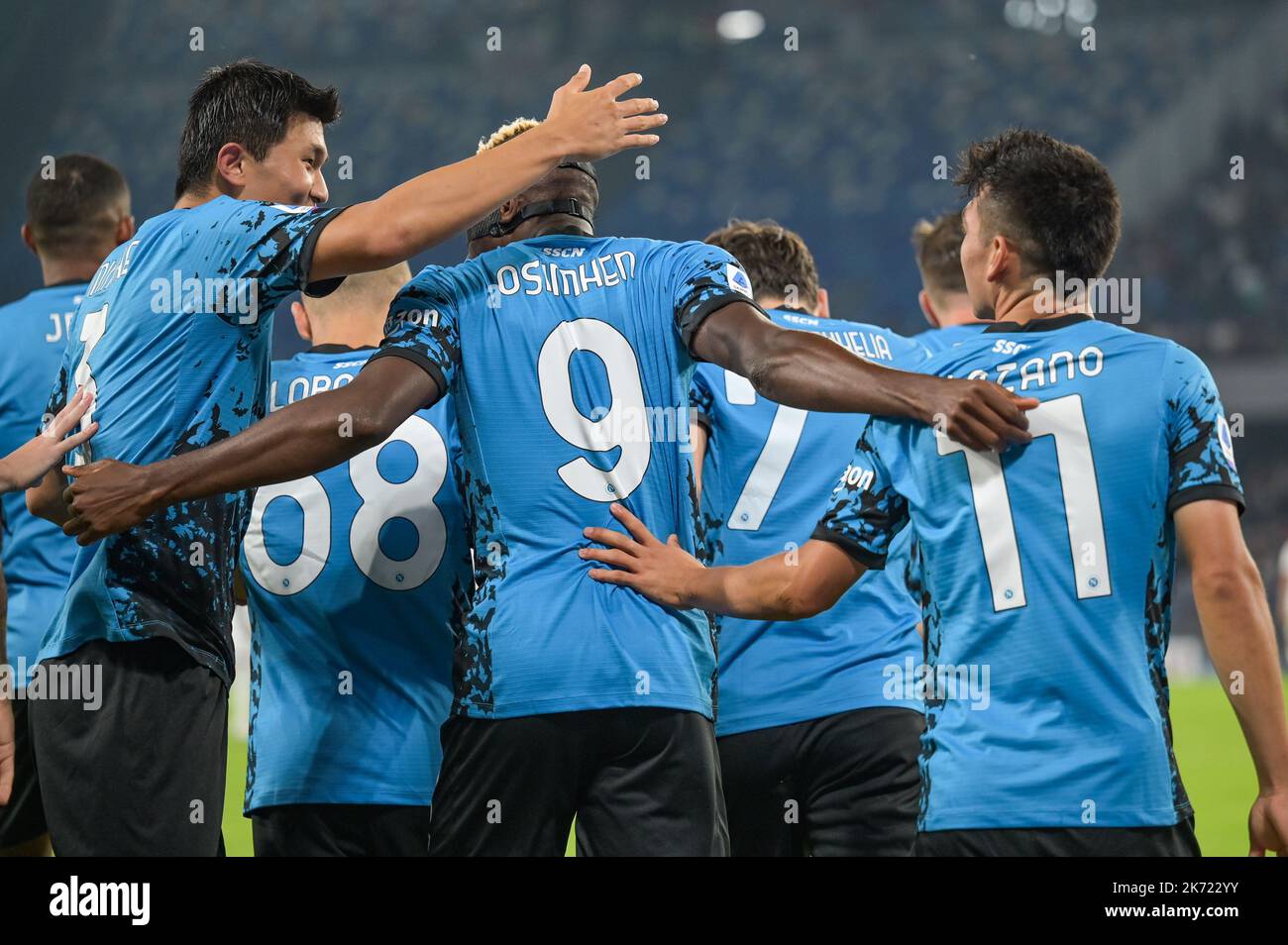 October 16, 2022, Naples, Italy: SSC Napoli 1926 celebrates after ...