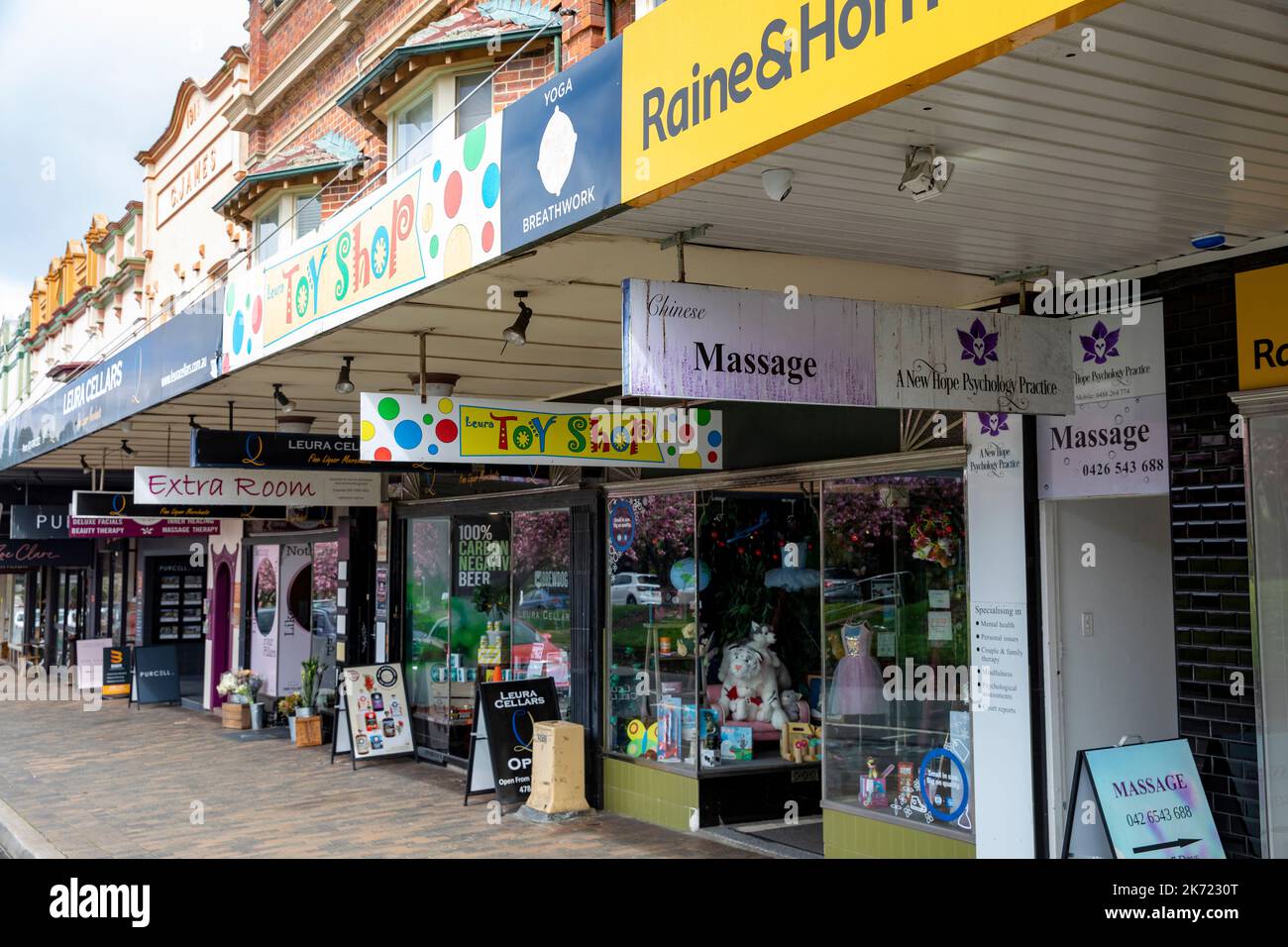 Leura village in the Blue Mountains, toy shop, Chinese massage and ...