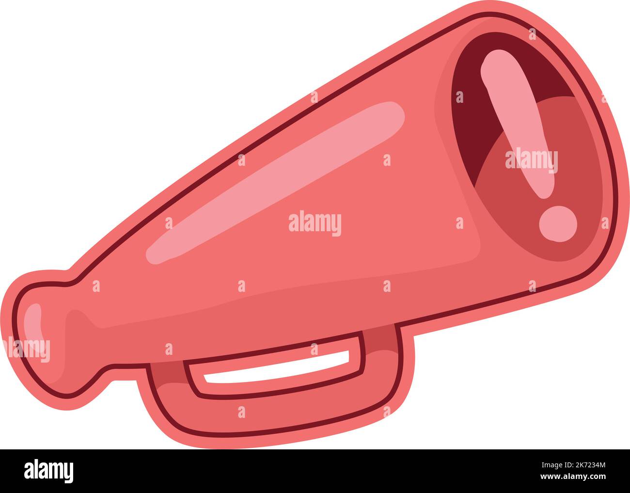 Retro megaphone in cartoon style Stock Vector Images - Alamy