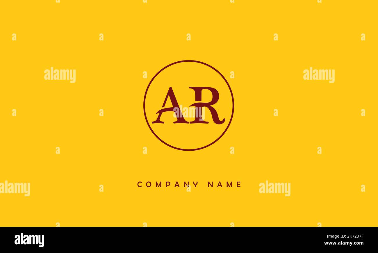 AR, RA Abstract Letters Logo Monogram Stock Vector Image & Art - Alamy