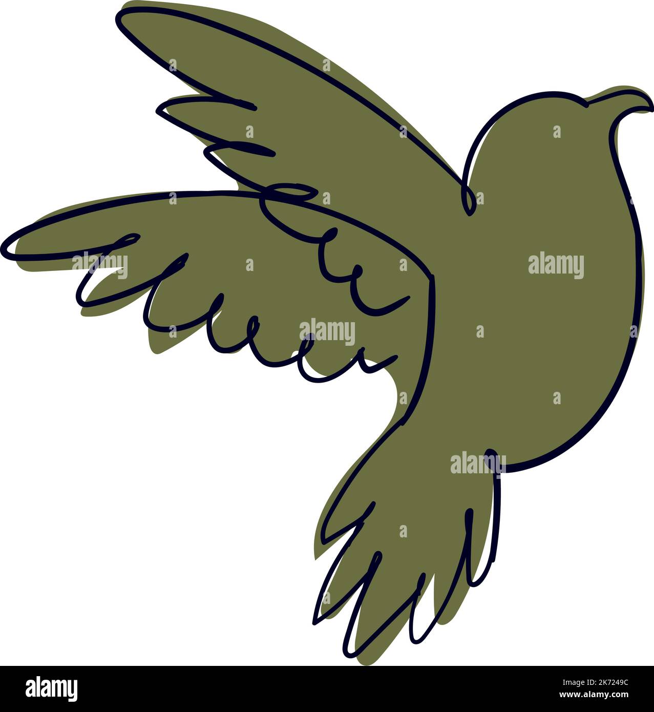 green dove bird Stock Vector Image & Art - Alamy