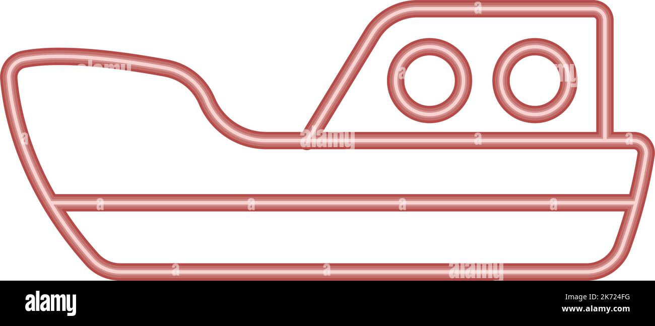 ship transport neon light Stock Vector Image & Art - Alamy