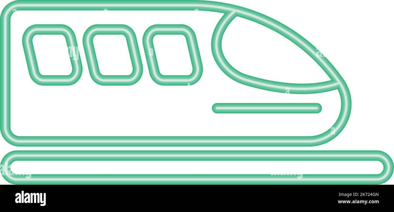 subway transport neon light Stock Vector Image & Art - Alamy