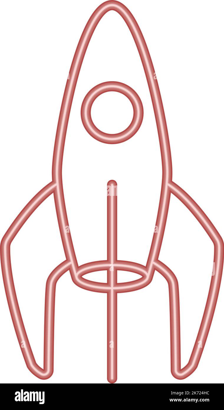 rocket transport neon light Stock Vector Image & Art - Alamy