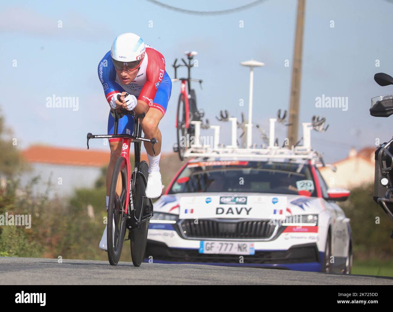 Clement Davy of France during the UCI Chrono des Nations 2022, Cycling ... Clement Davy of France during the UCI Chrono des Nations 2022, Cycling ...