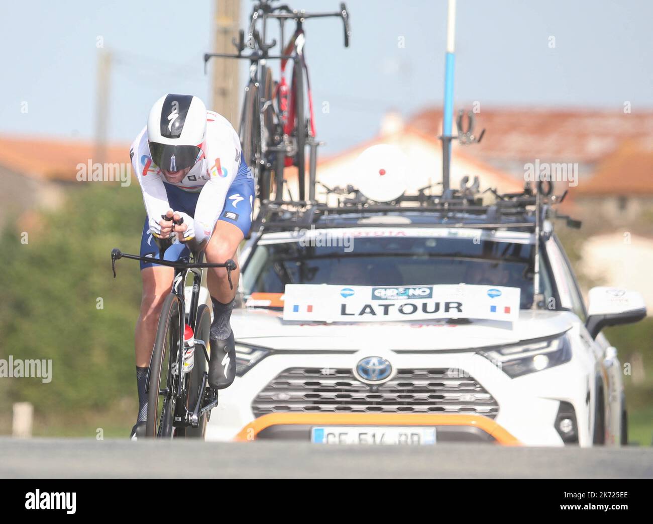 Pierre Latour of France during the UCI Chrono des Nations 2022, Cycling ...