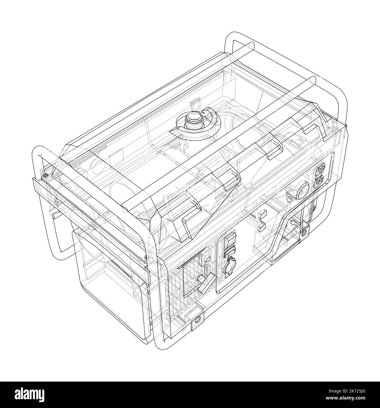 Portable Electro Generator. Vector Stock Vector Image & Art - Alamy