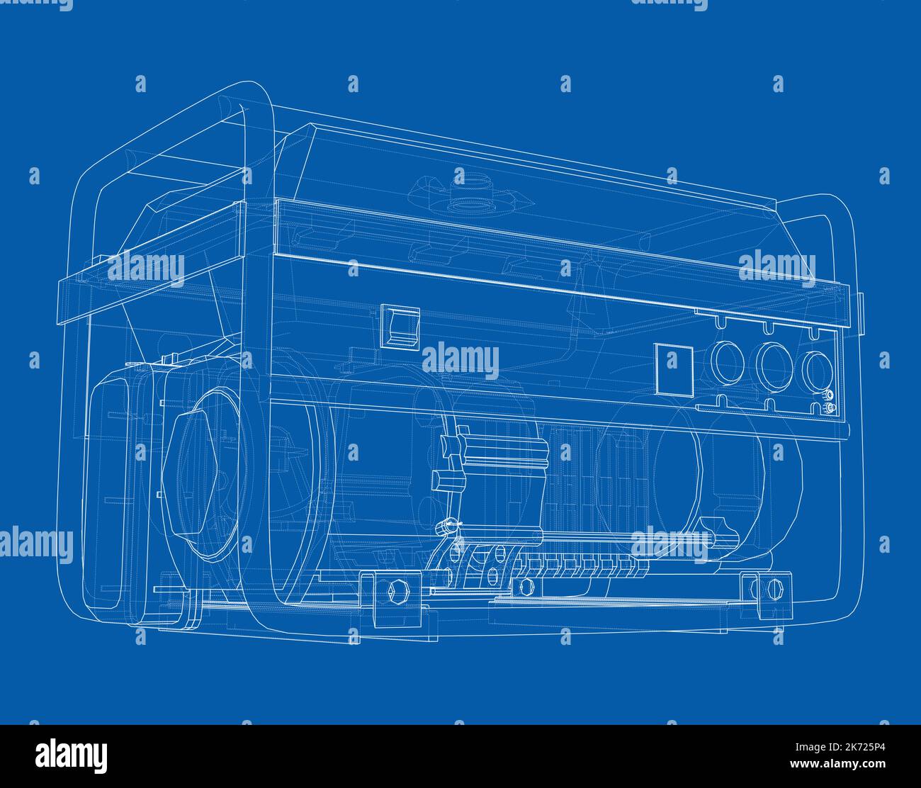 Portable Electro Generator. Vector Stock Vector Image & Art - Alamy