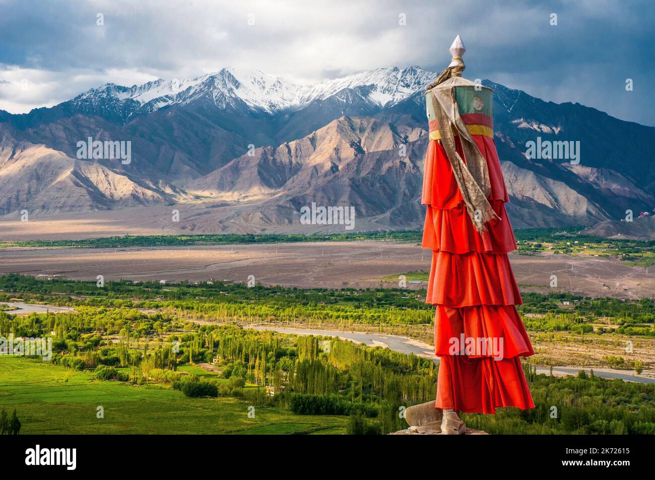 Thikse Gompa, a Tibetan Buddhist monastery of the Gelugpa or Red Hat ...