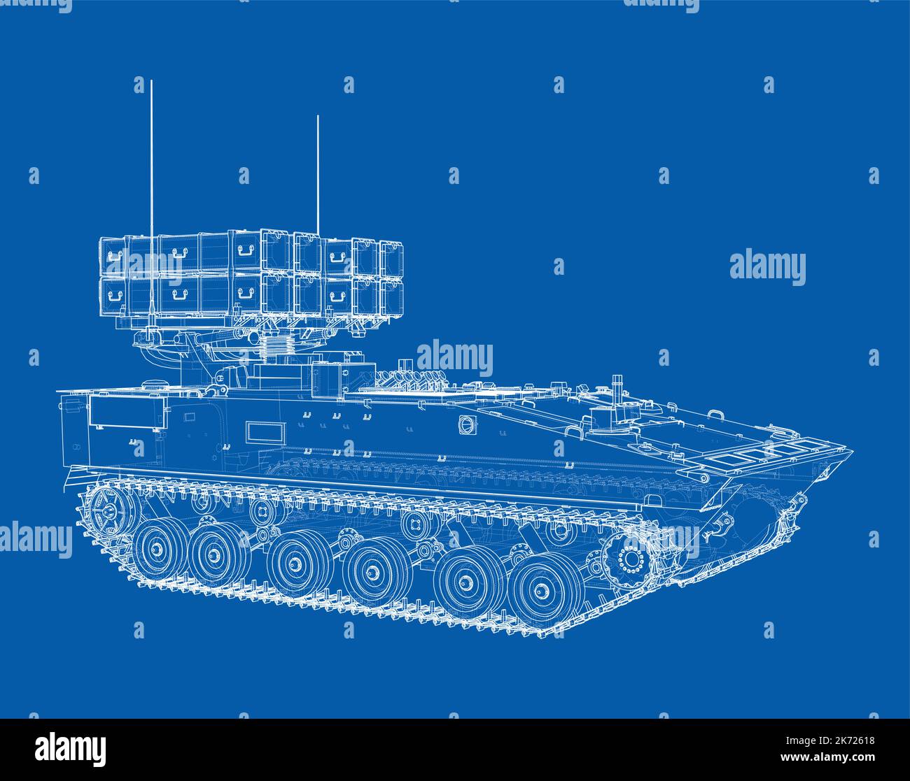 Military track missle system. Vector Stock Vector Image & Art - Alamy