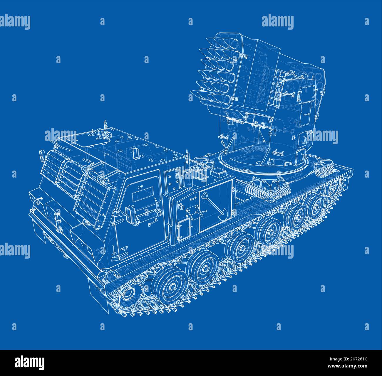 Military track missle system. Vector Stock Vector Image & Art - Alamy