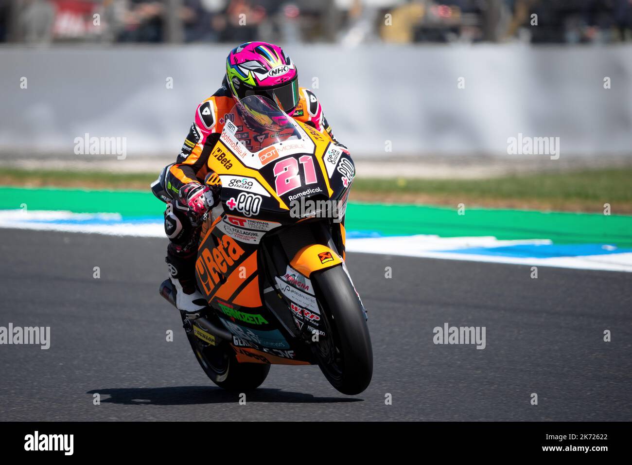 Phillip Island, Australia, 16 October, 2022. Alonso Lopez of Spain on ...