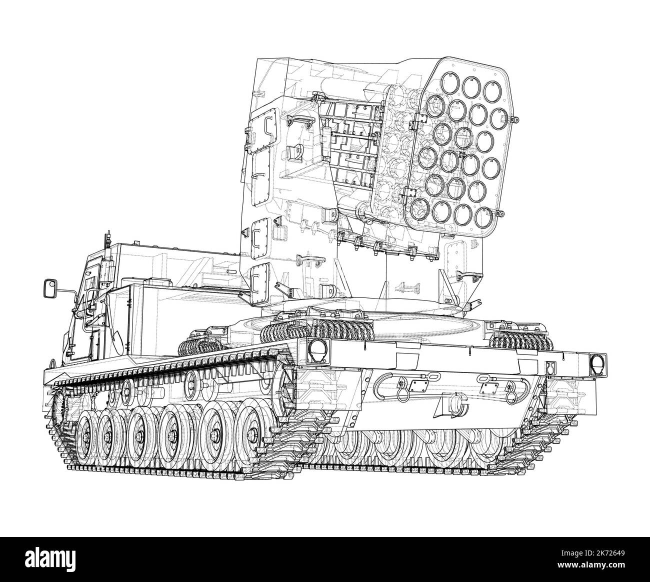 Military track missle system. Vector Stock Vector Image & Art - Alamy