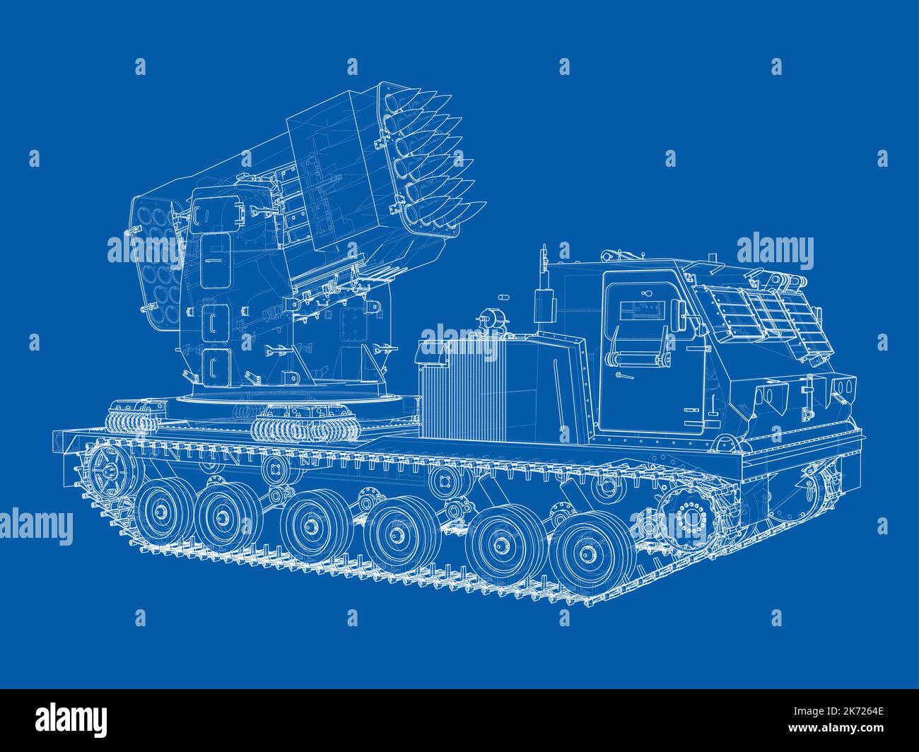 Military track missle system. Vector Stock Vector Image & Art - Alamy