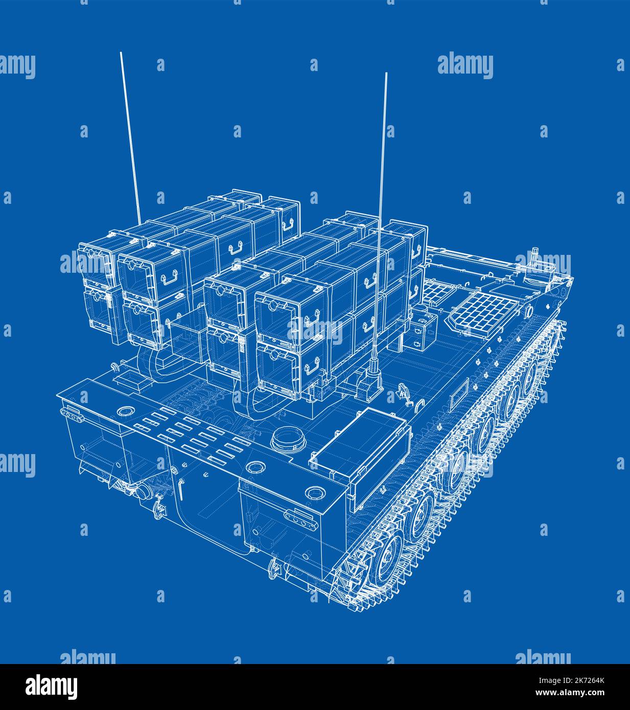 Military track missle system. Vector Stock Vector Image & Art - Alamy