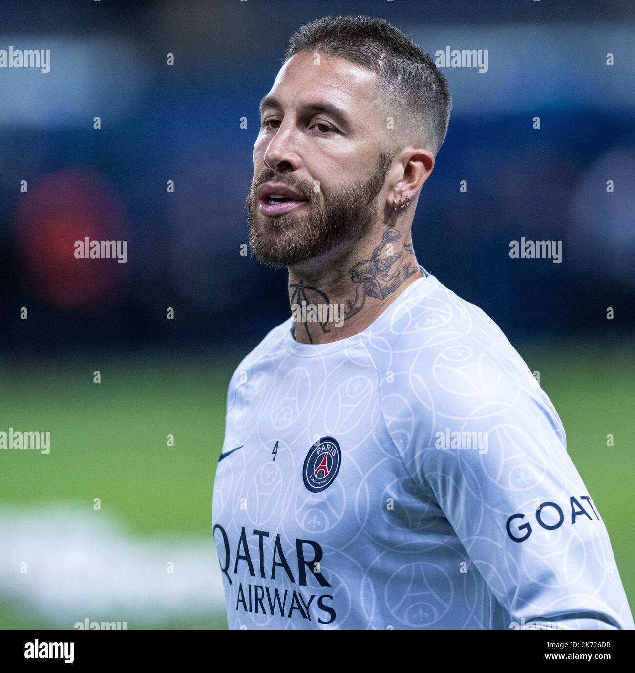 PARIS, FRANCE - OCTOBER 11: Sergio Ramos during the UEFA Champions ...
