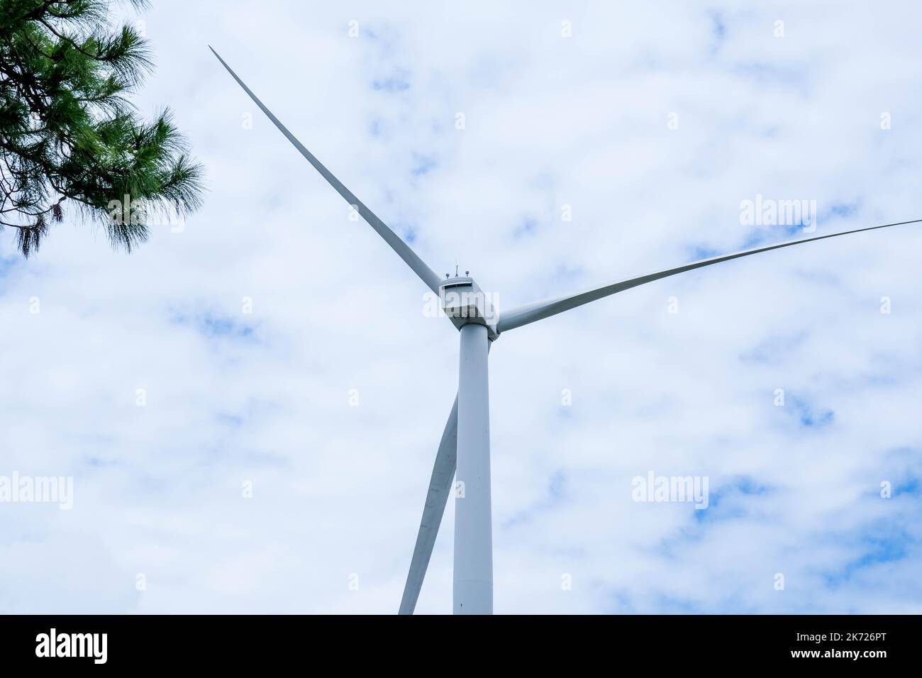 Windmill for electric power production with beautiful landscapes and ...