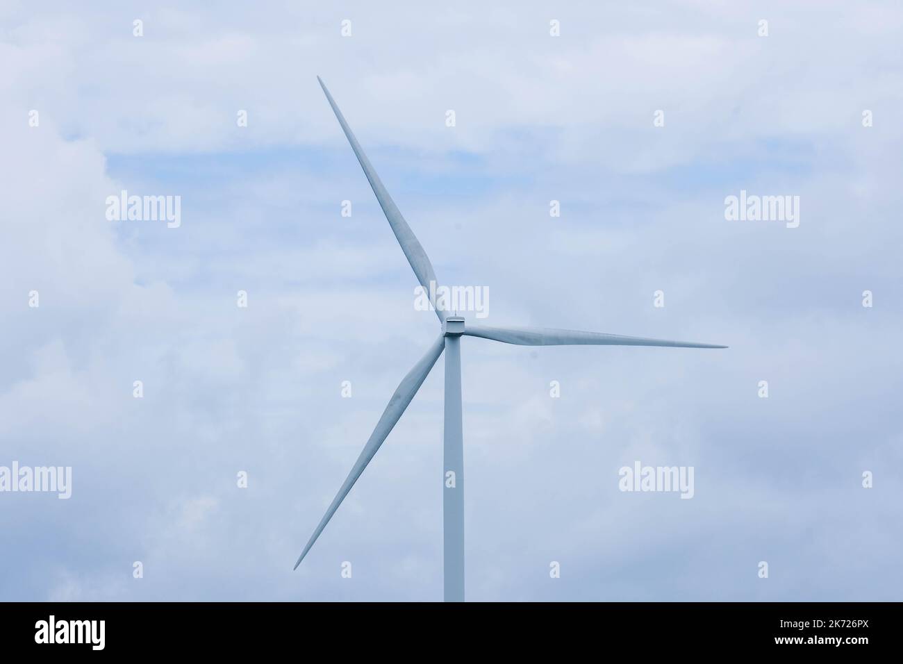 Windmill for electric power production with beautiful landscapes and ...